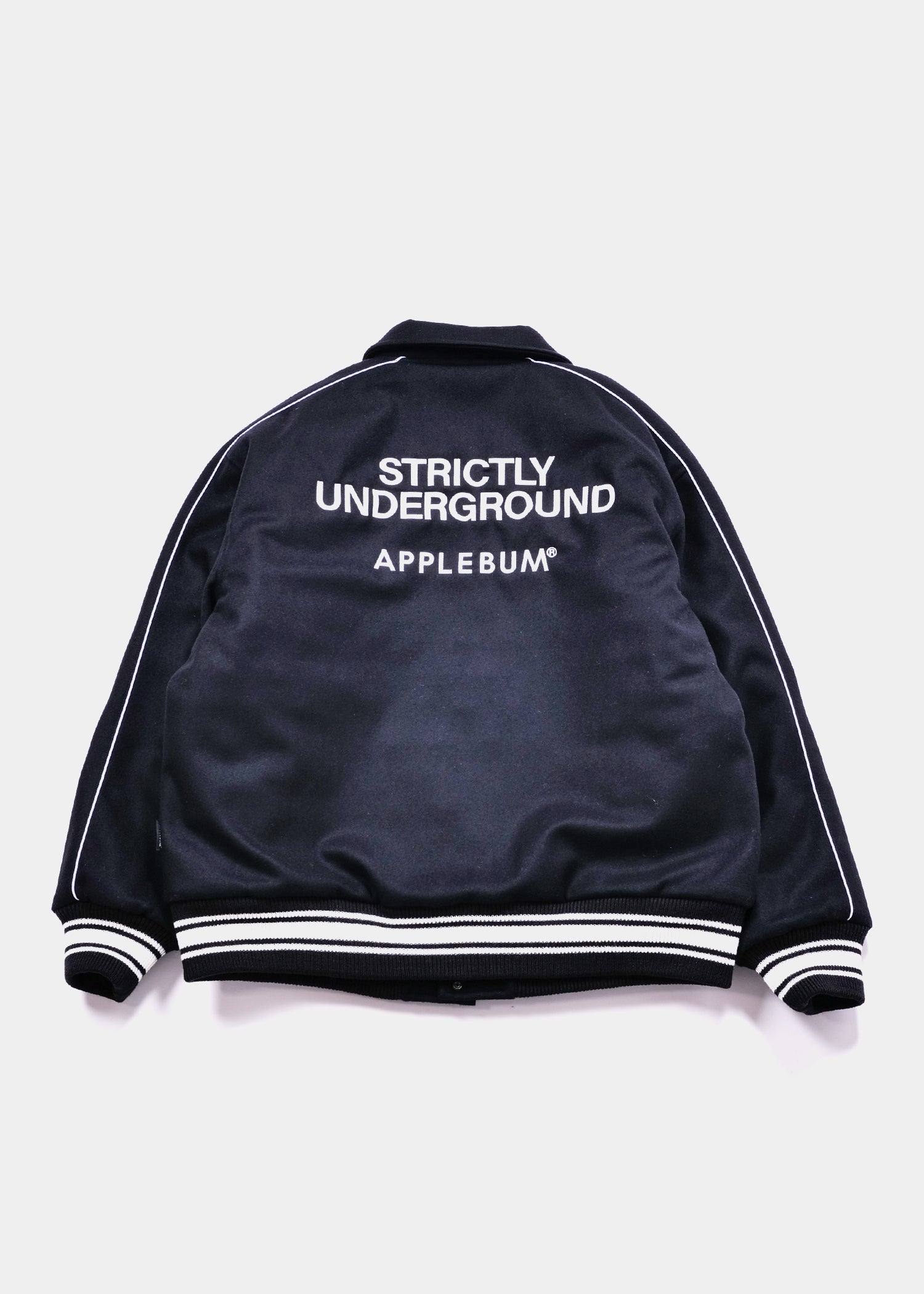 Collared Melton Stadium Jacket / 2520604