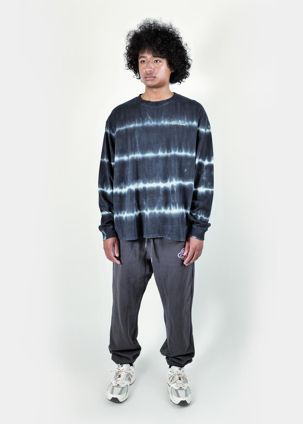 Border Tie Dye L/S T-shirt / 2521103